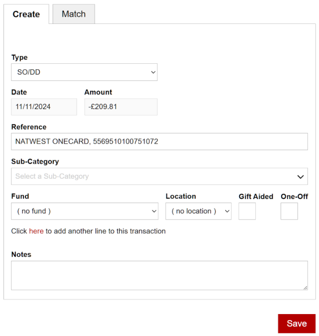 File:Bank-import-create-transaction.png - Parish Accounts Wiki